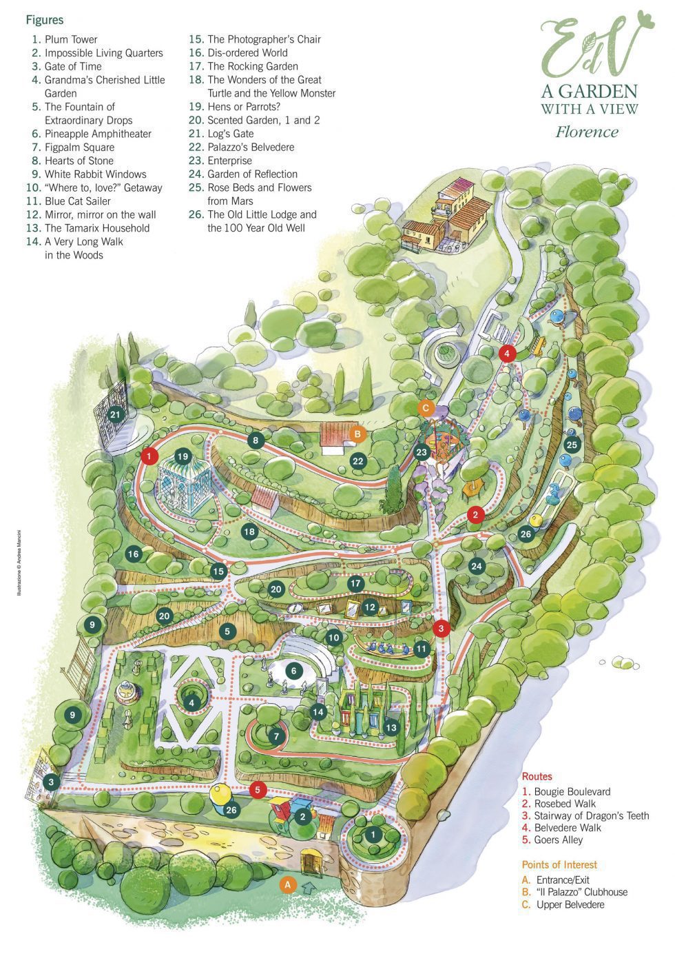 Map and Virtual Tour | EdV a Garden with a View